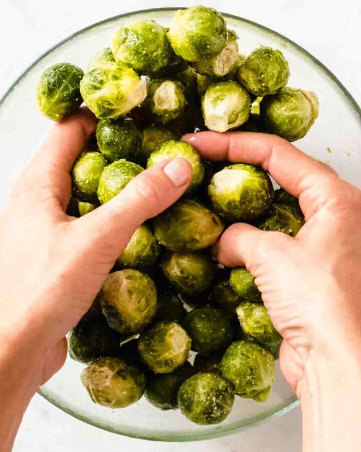 Roasted Frozen Brussels Sprouts - Wholefood Soulfood Kitchen